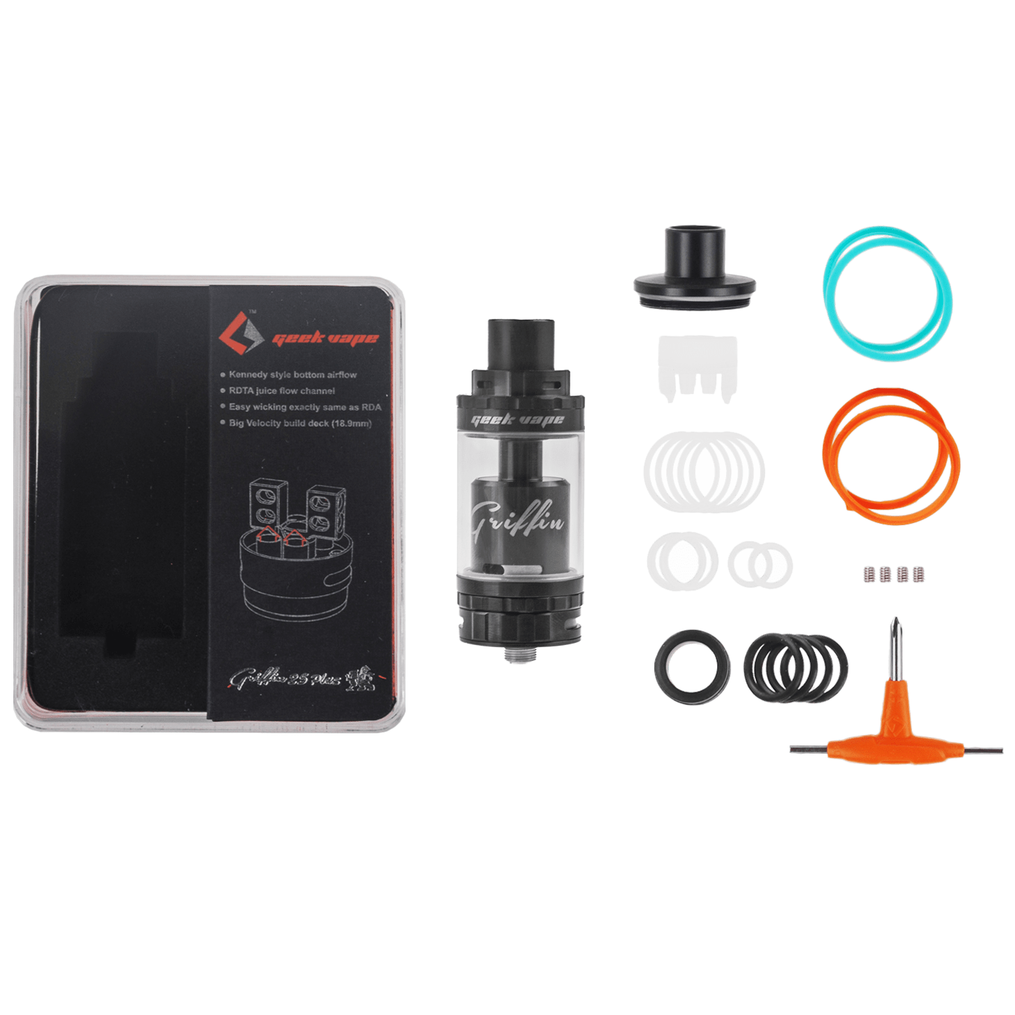 Атомайзер Griffin 25 Plus, купить обслуживаемый атомайзер GeekVape ...